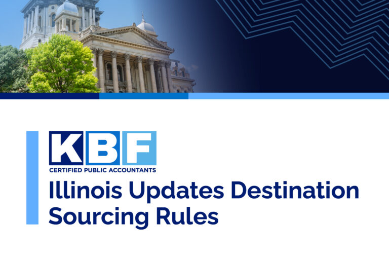 Illinois Updates Destination Sourcing Rules | KBF